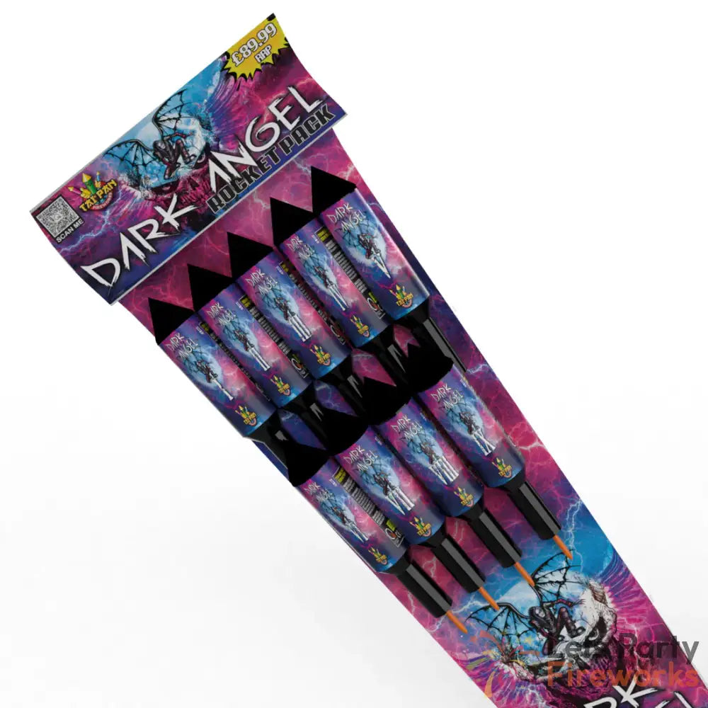 Dark Angel Pack of 9 Large Burst Rockets – Lets Party Fireworks