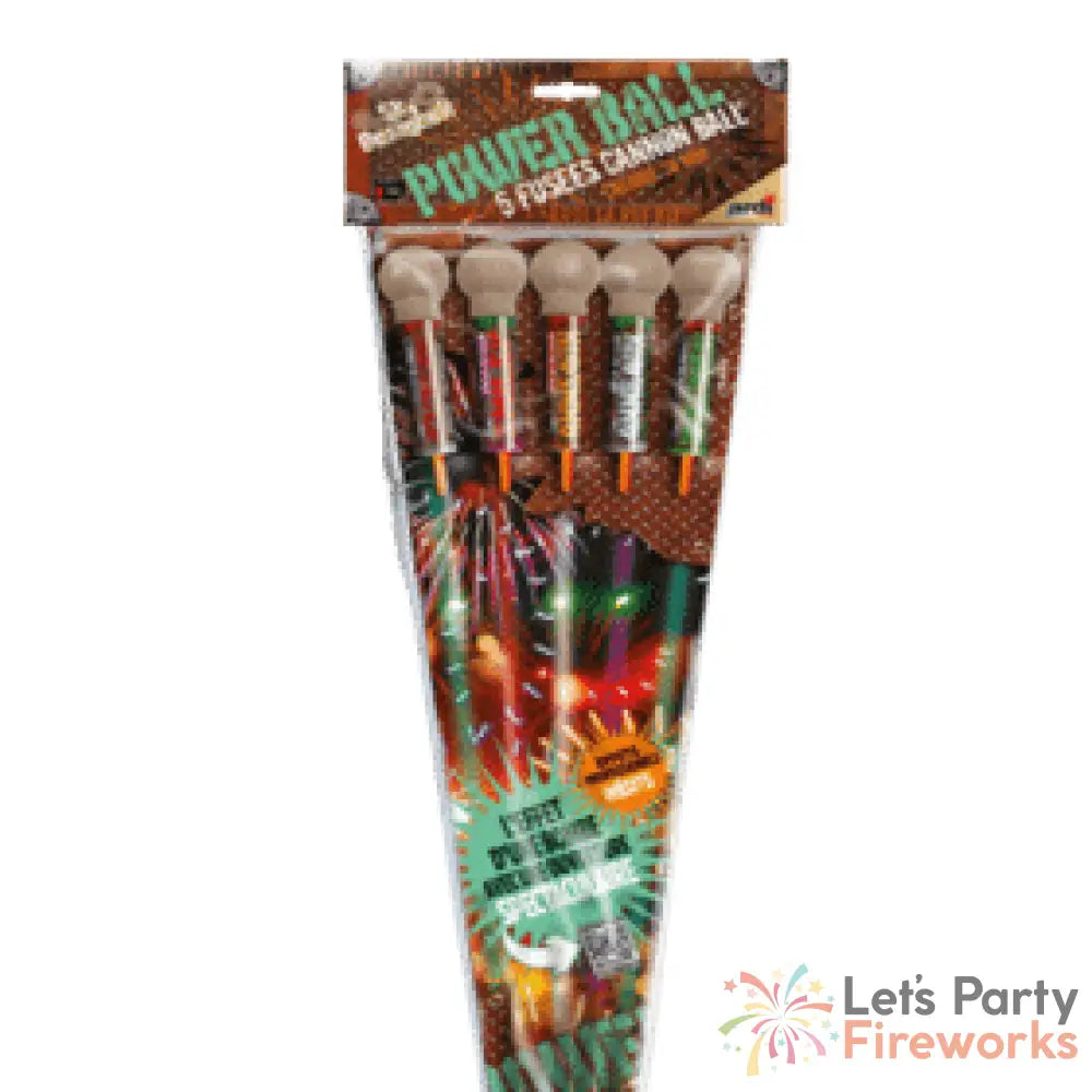Powerball Rockets set of 6 Loud Rockets – Lets Party Fireworks