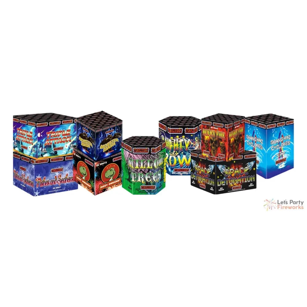 Razzle Dazzle Barrage Pack – Lets Party Fireworks
